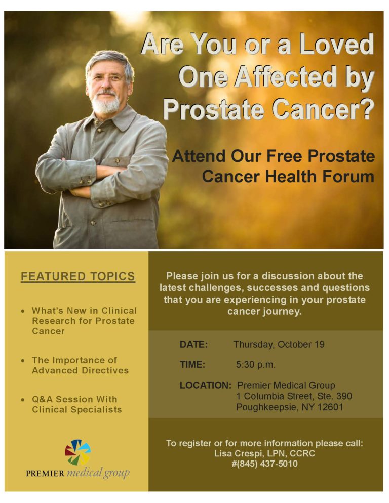 Are You or a Loved One Affected by Prostate Cancer? - Premier Medical Group